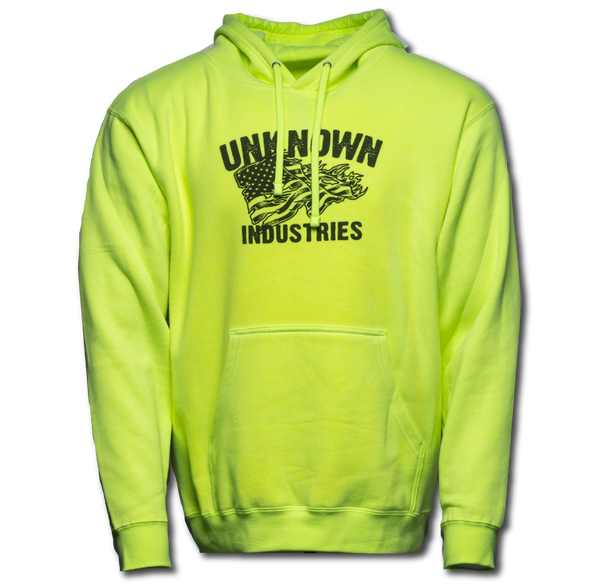 The Forman Safety yellow Hoodie – UNKNOWN Industries