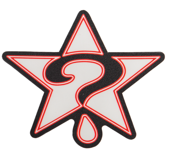 Black/Red Star Sticker – UNKNOWN Industries